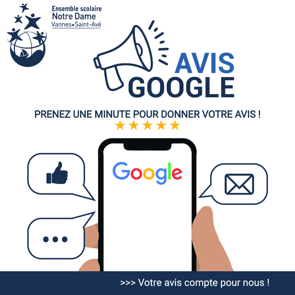 Votre avis est précieux - Ensemble Scolaire Notre Dame